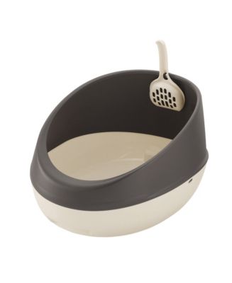 Paw Trax: Rimmed Cat Litter Pan - Brown - Macy's