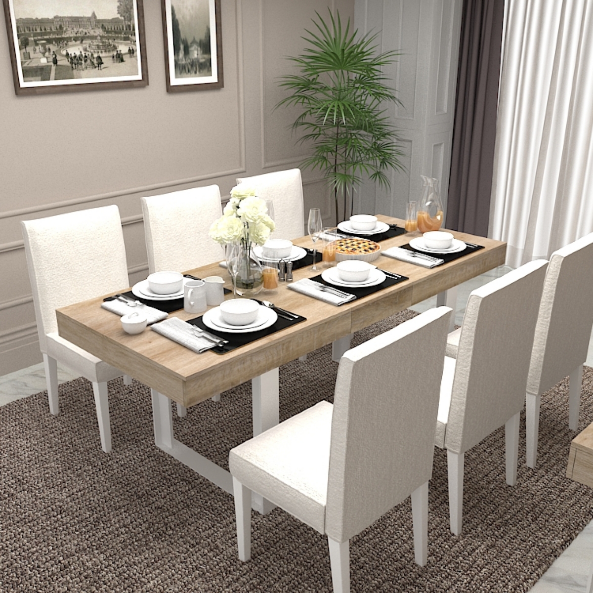 Click here for Streamdale Modern Farmhouse Extendable Dining Tabl... prices