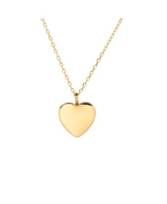 Lev Heart Pendant Charm Necklace in 14K Gold-Plated Sterling Silver ...