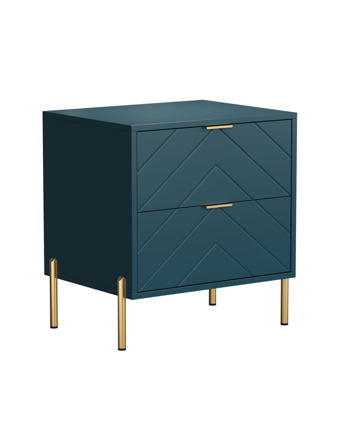 Click here for 2-Drawer Nightstand With Elegant Design - Green prices
