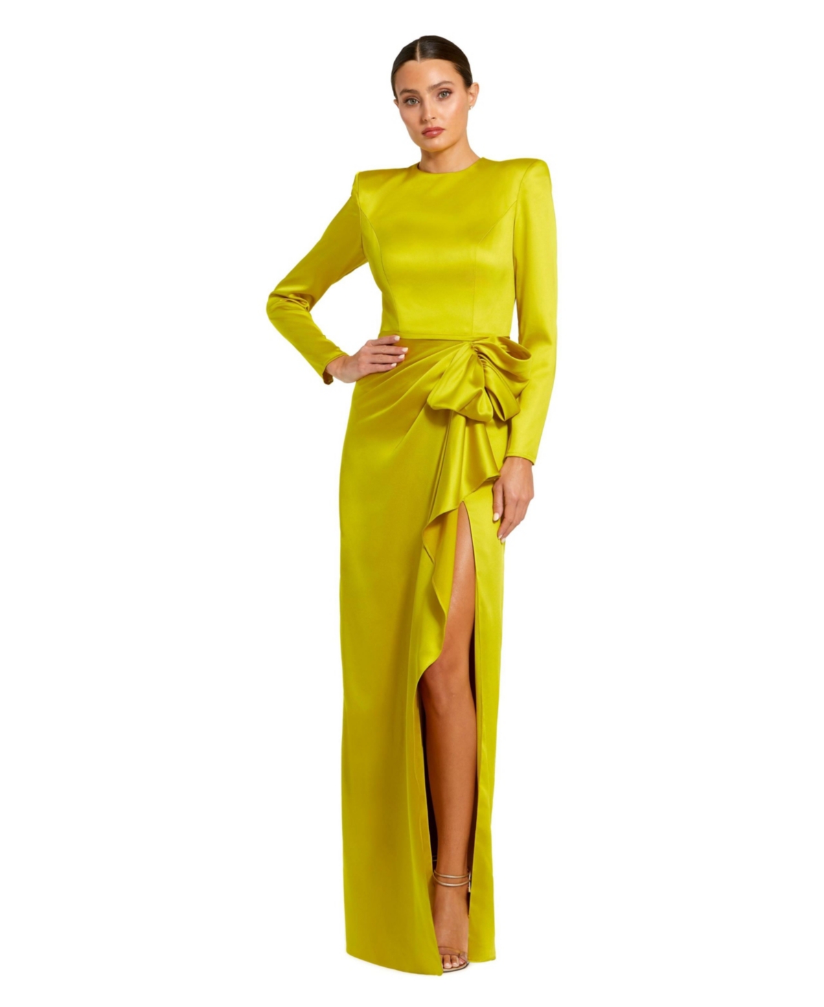 Click here for Mac Duggal Womens Long Sleeve Structured Bow Drape... prices