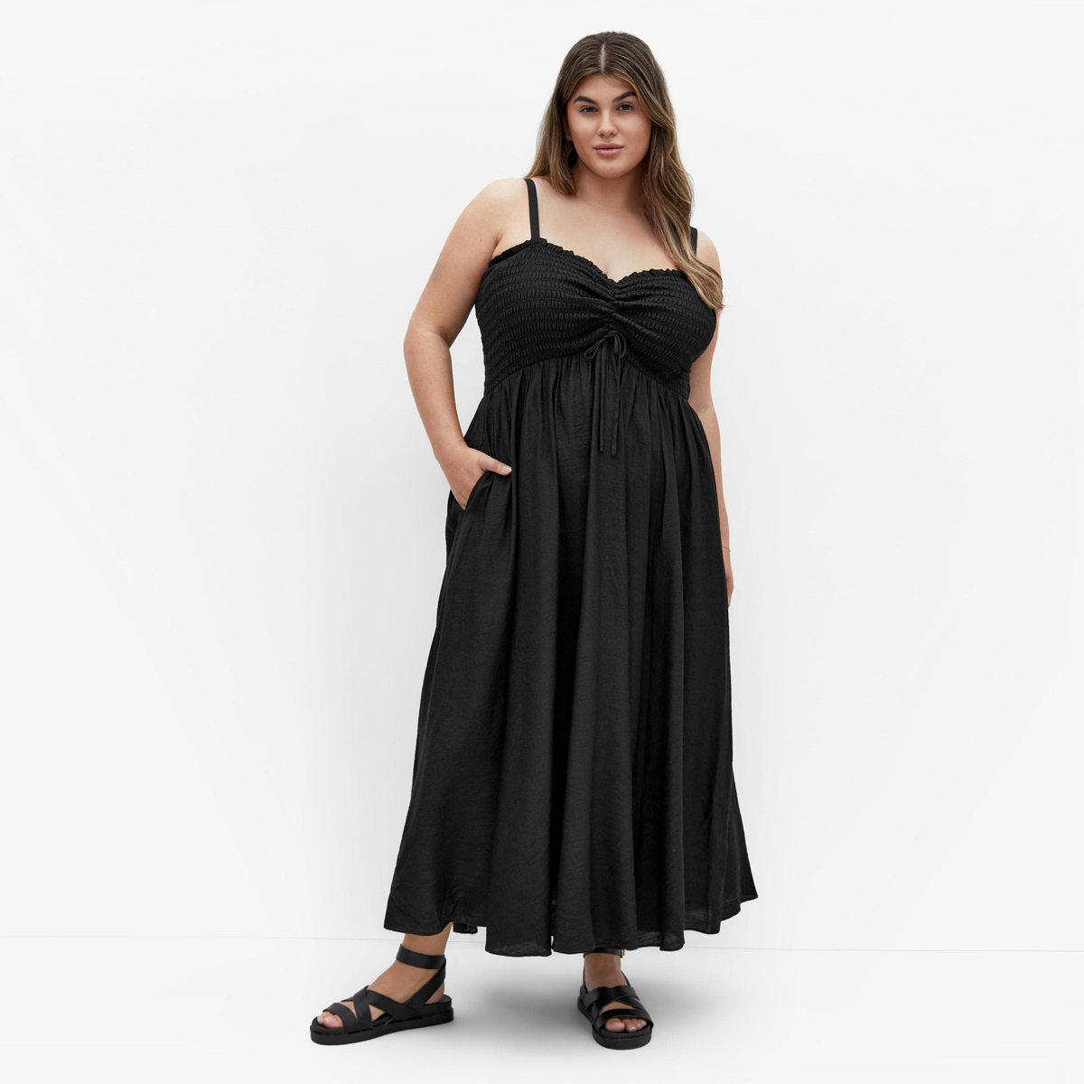 Click here for City Chic Plus Size Maui Maxi Dress - Black prices