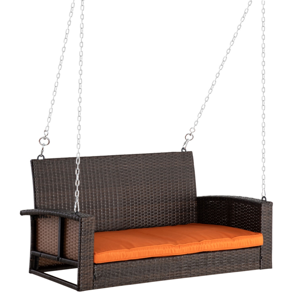 Click here for 2 Person Wicker Hanging Swing Bench  Front Porch S... prices