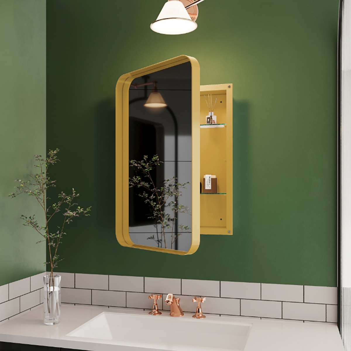 Click here for 16x24 Inch Recessed Metal Framed Medicine Cabinet... prices