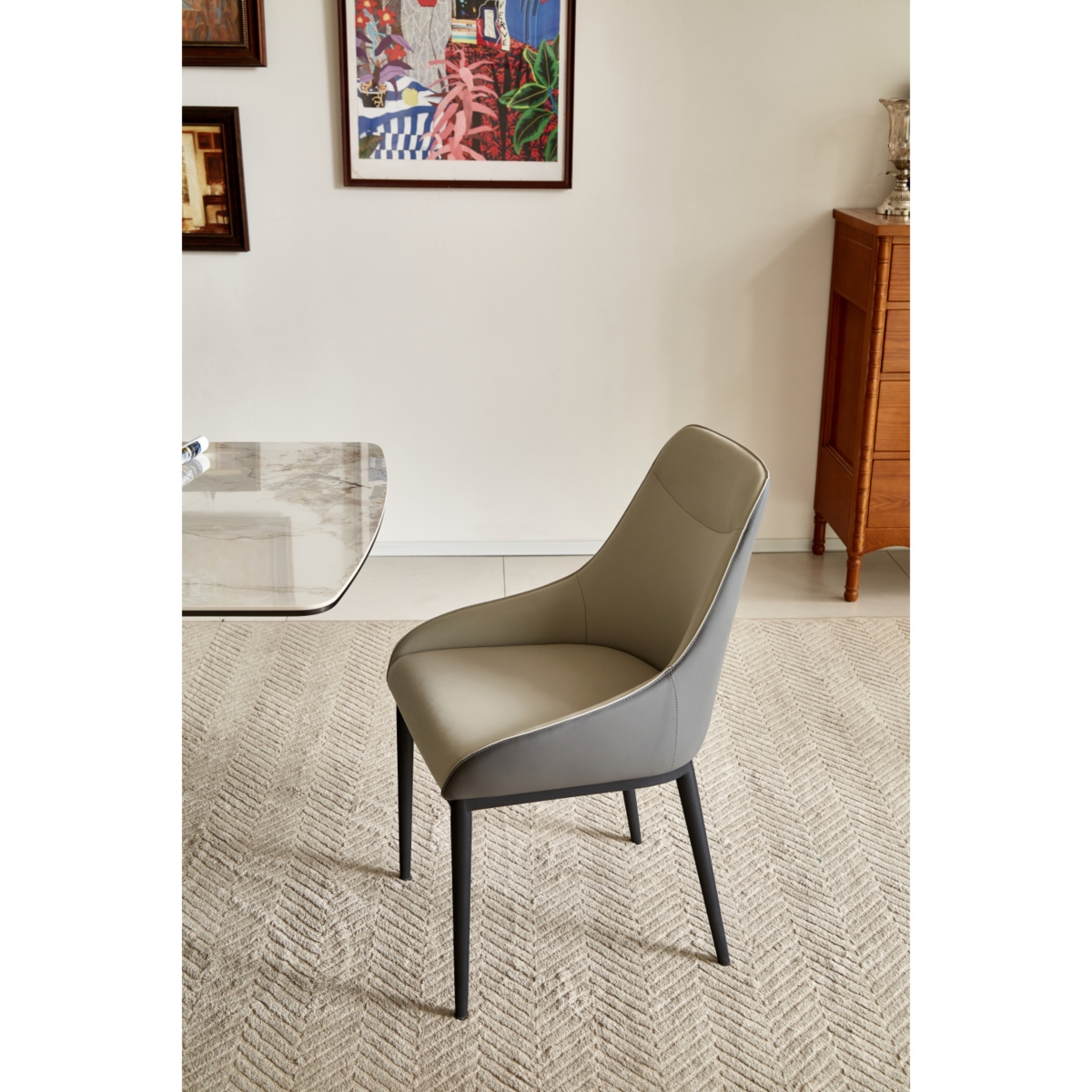 Click here for Dining Chair Modern Pu Leather Dining Room Chair w... prices