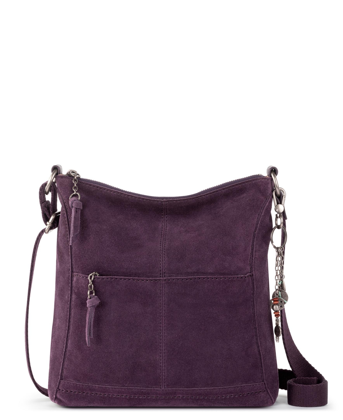 Click here for The Sak Womens Lucia Leather Crossbody Bag - Auber... prices