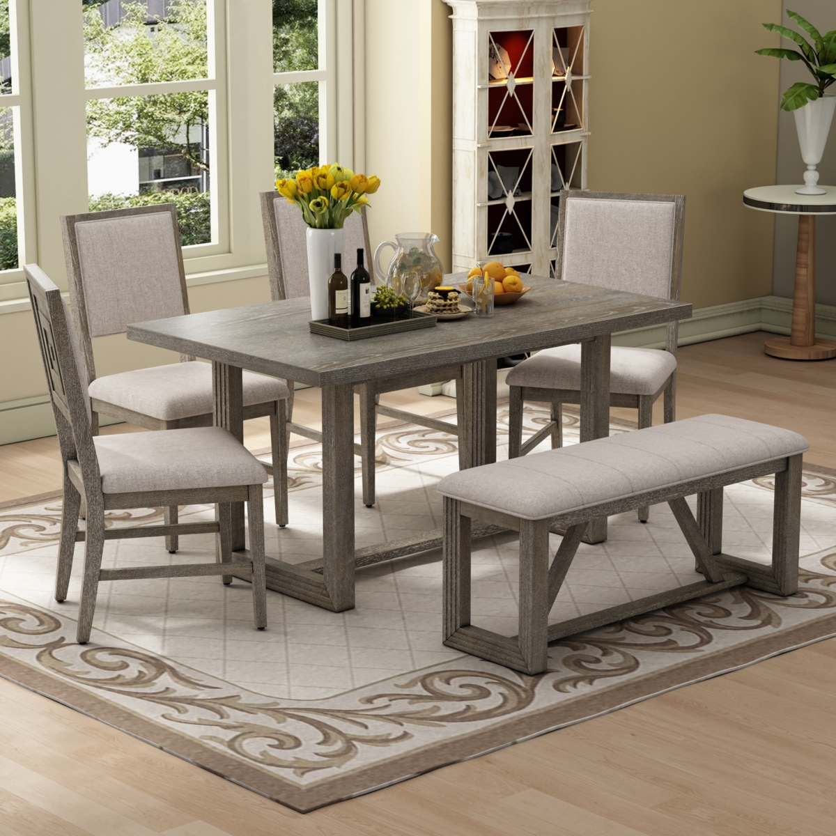 Click here for Streamdale Furniture Retro Dining Set Table  4 Cha... prices
