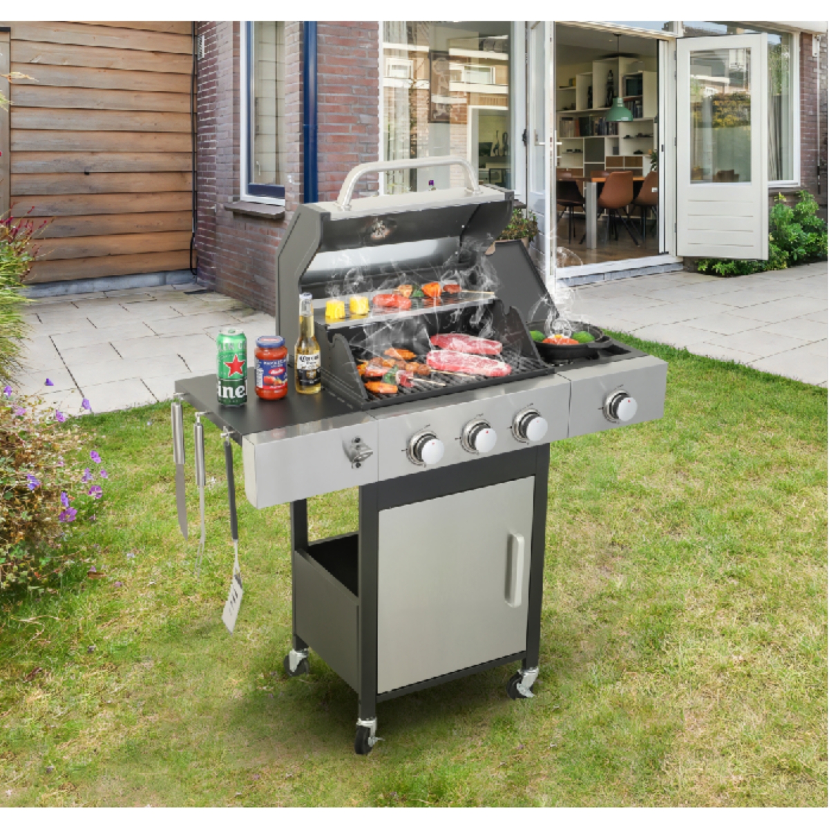 Click here for Streamdale Furniture 3-Burner Propane Gas Grill  3... prices