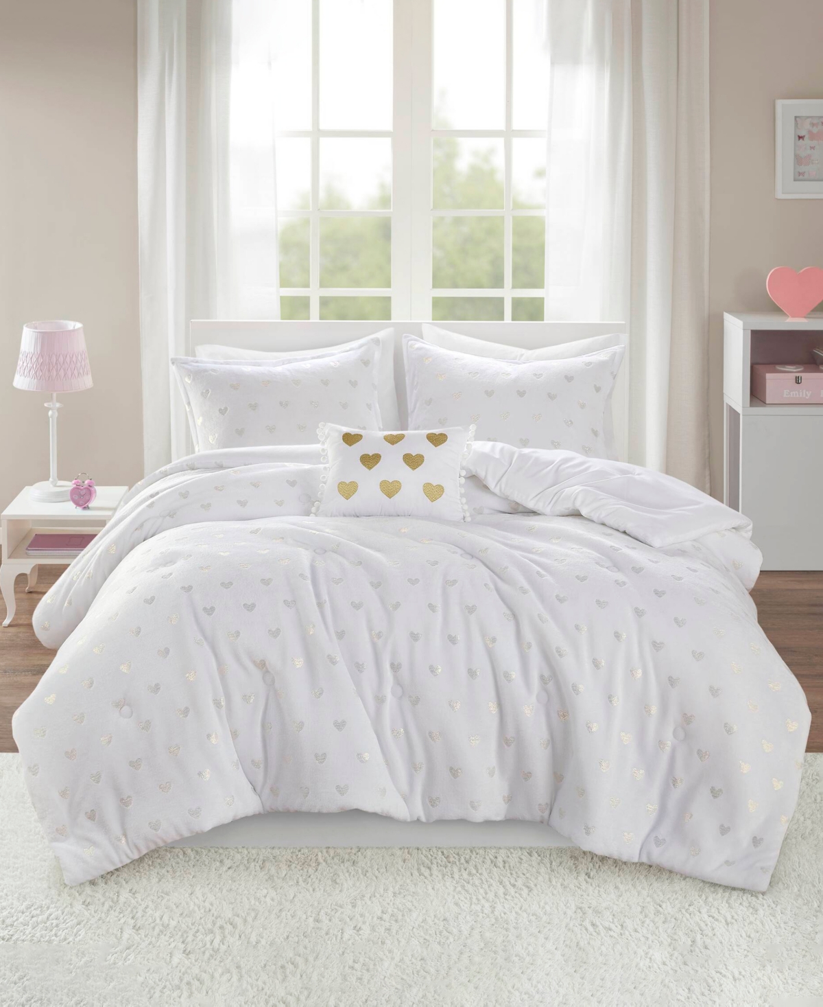 Click here for Intelligent Design Rosalie Metallic Heart 3-Pc. Co... prices