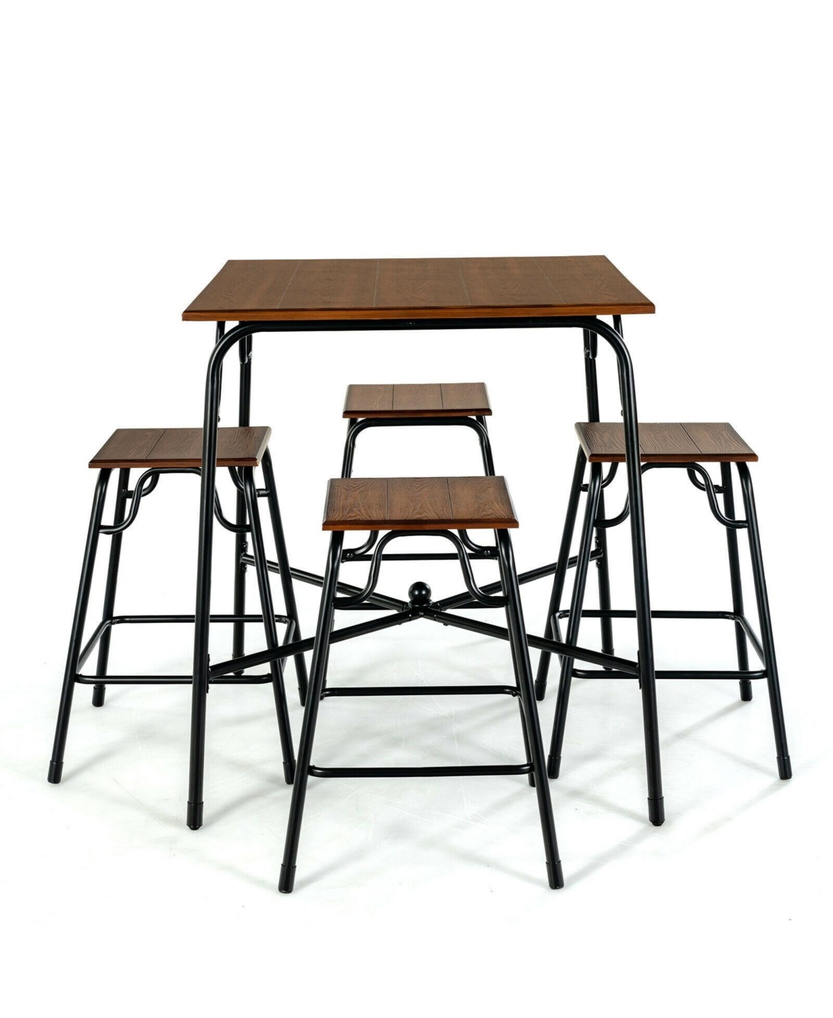 Click here for Sugift 5 Pieces Bar Table Set with 4 Counter Heigh... prices