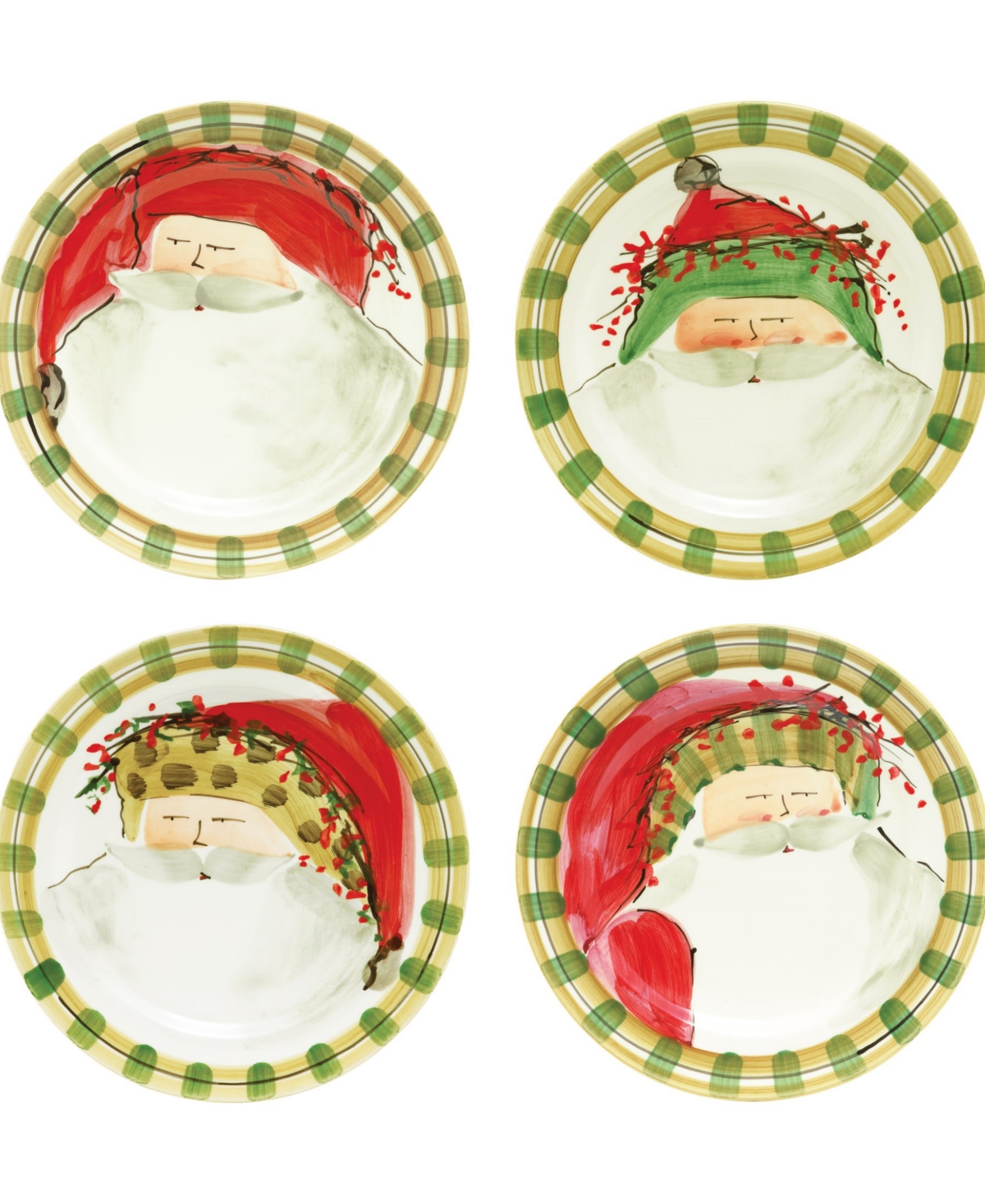 Click here for Vietri Old St. Nick Assorted Round Salad Plates  S... prices
