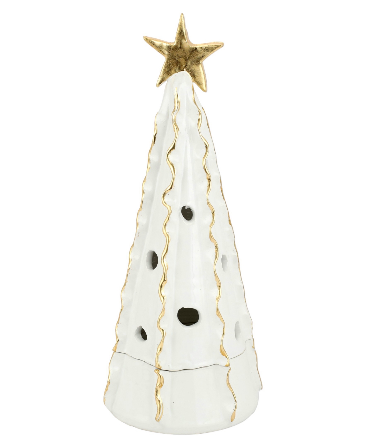 Click here for Vietri Foresta Large Tree with Ribbon Gold Star -... prices