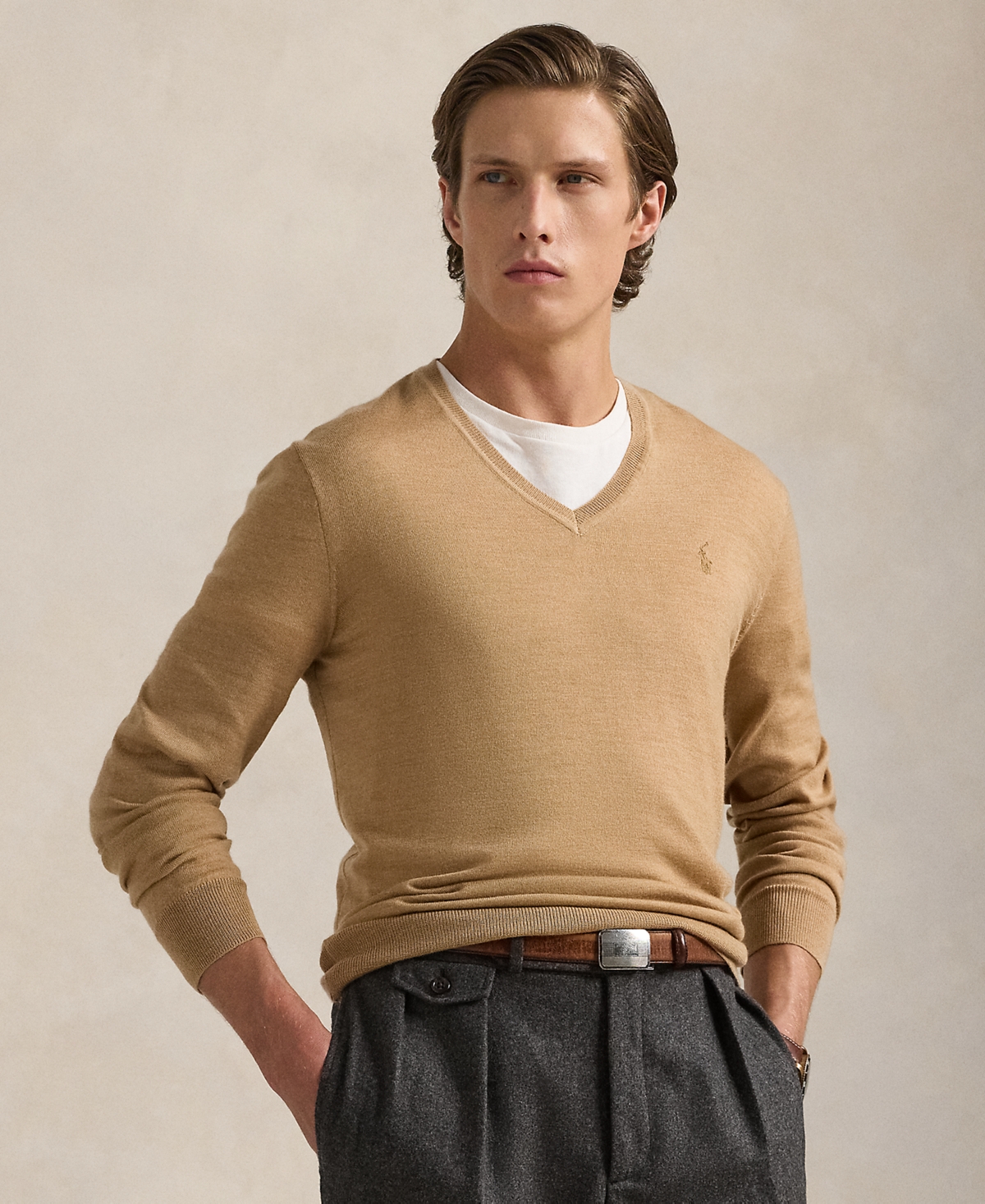 Click here for Polo Ralph Lauren Mens Washable Wool V-Neck Sweate... prices