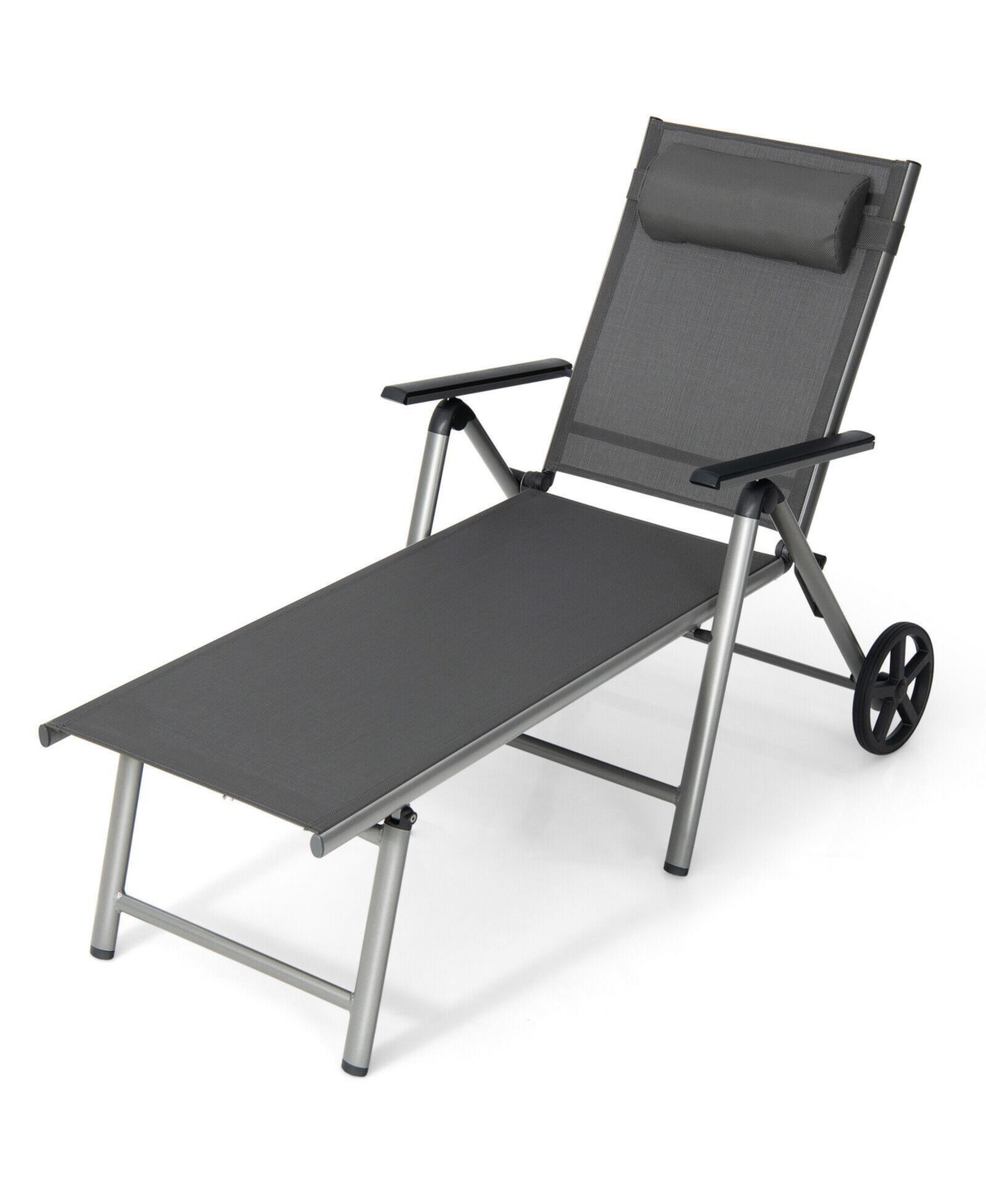 Click here for Sugift Adjustable Patio Folding Chaise Lounge Chai... prices