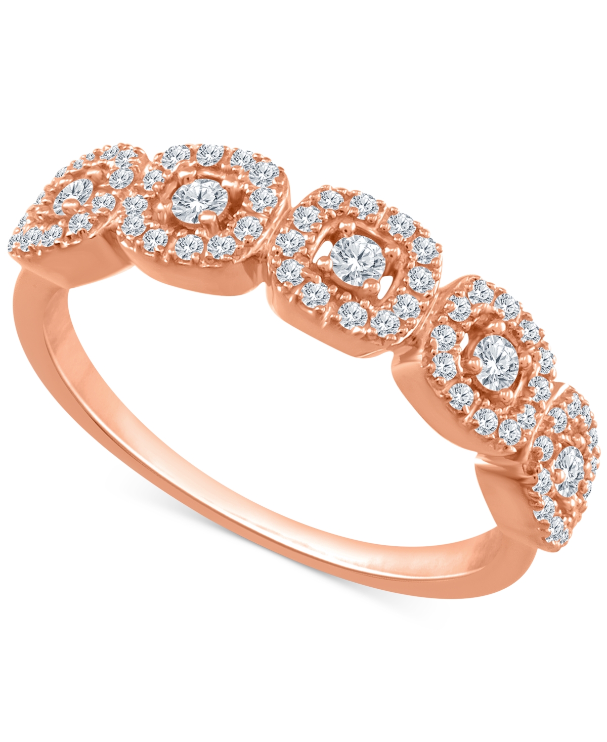 Click here for Diamond Halo Cluster Ring (1/4 ct. t.w.) in 10k Ye... prices