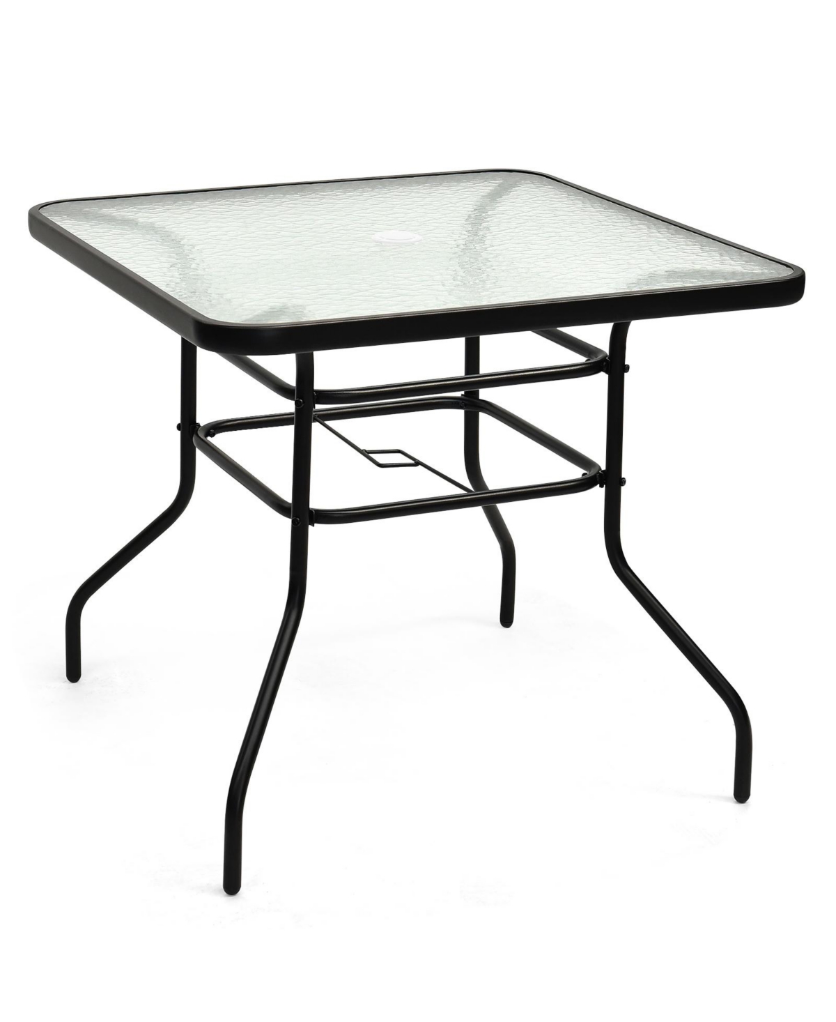 Click here for Sugift 32 Outdoor Square Patio Dining Table with C... prices