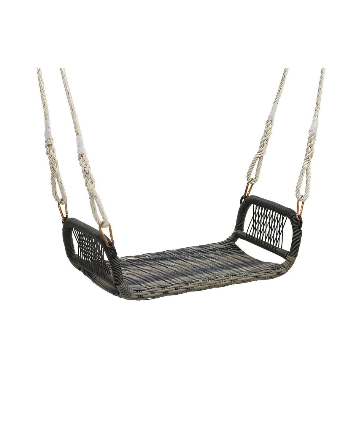 Click here for Sugift Wicker Porch Swing Seat with Cozy Armrests... prices
