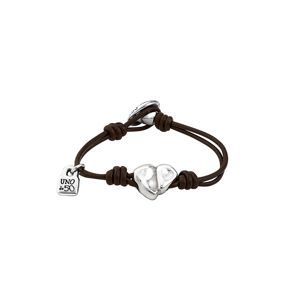 Click here for UNOde50 Sterling Silver-Plated Metal Leather Strap... prices