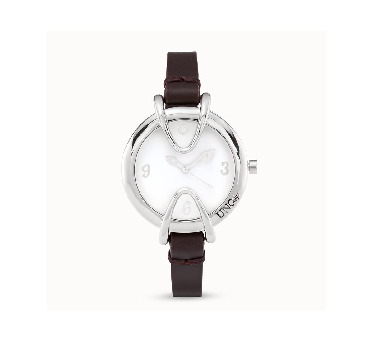 Click here for UNOde50 Sterling Silver Plated Black Leather Strap... prices