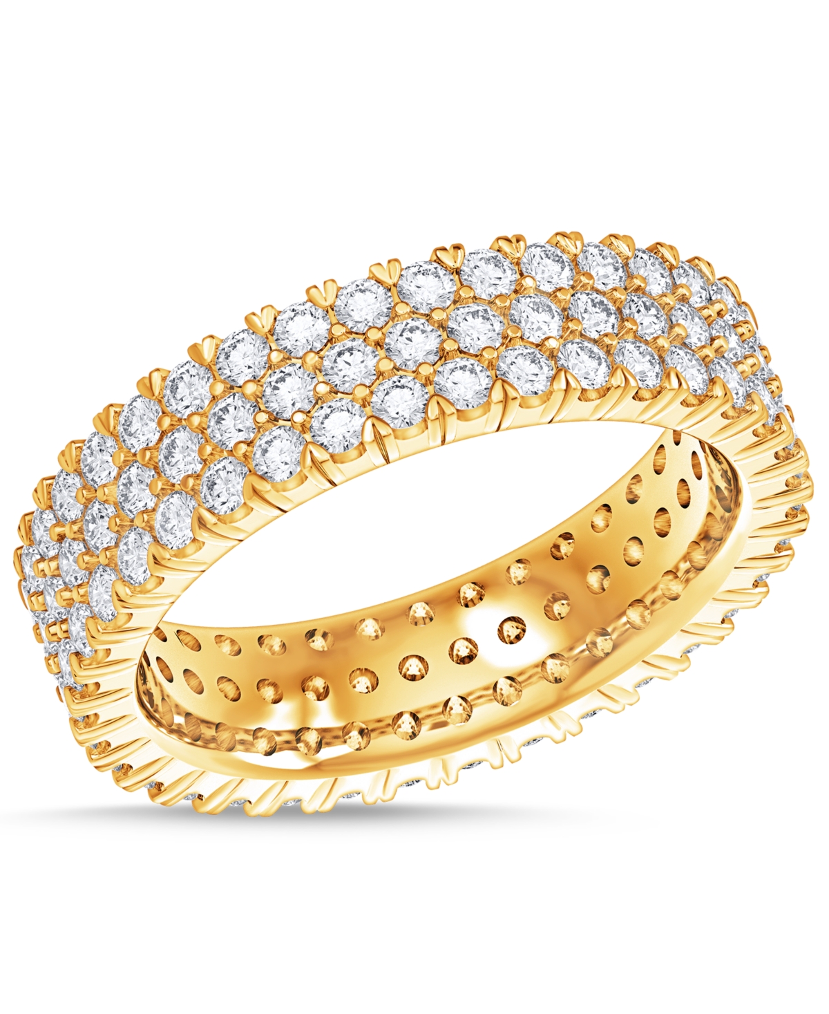 Click here for Diamond Three-Row Eternity Band (2 ct. t.w.) in Pl... prices