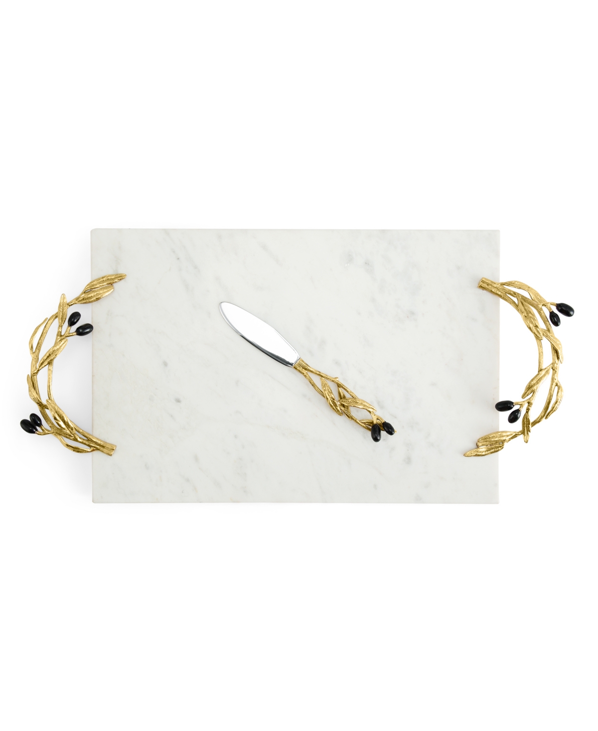 Michael Aram Olive Branch Cheeseboard and Knife Set