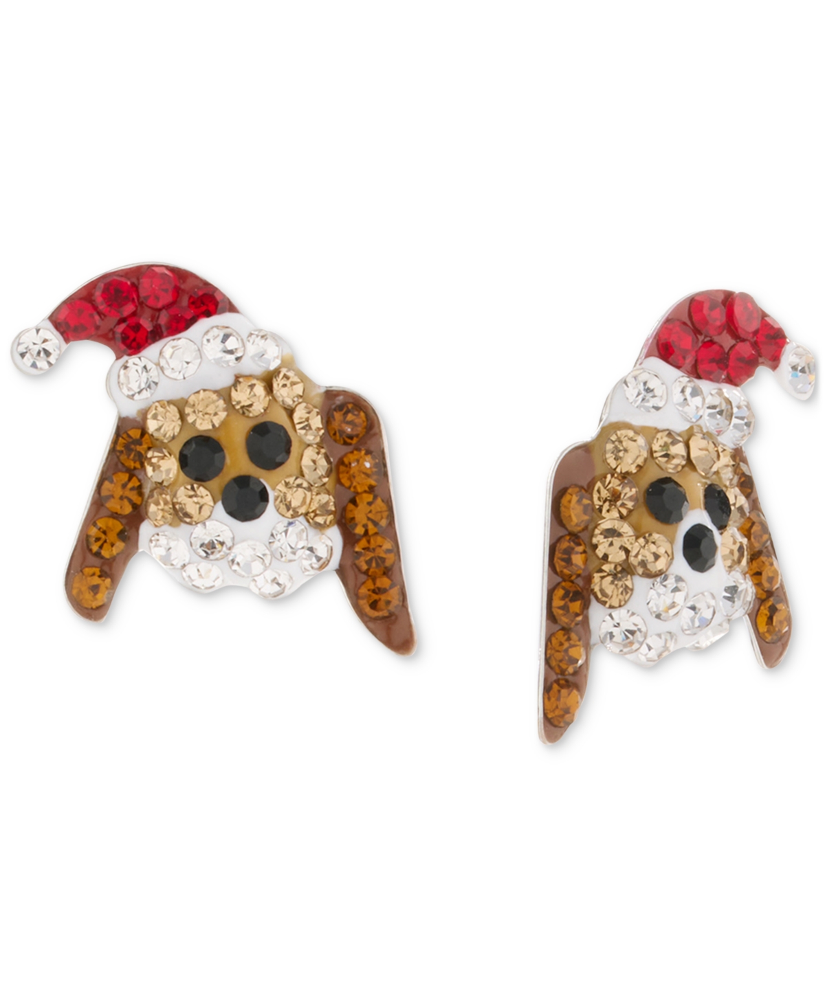 Click here for Crystal Santa Hat Dog Stud Earrings  Exclusively a... prices