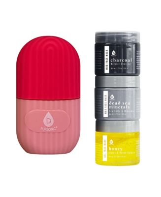 PURSONIC Ice Cube Facial Roller Massager & 3 Pack Facial Therapy Mud ...