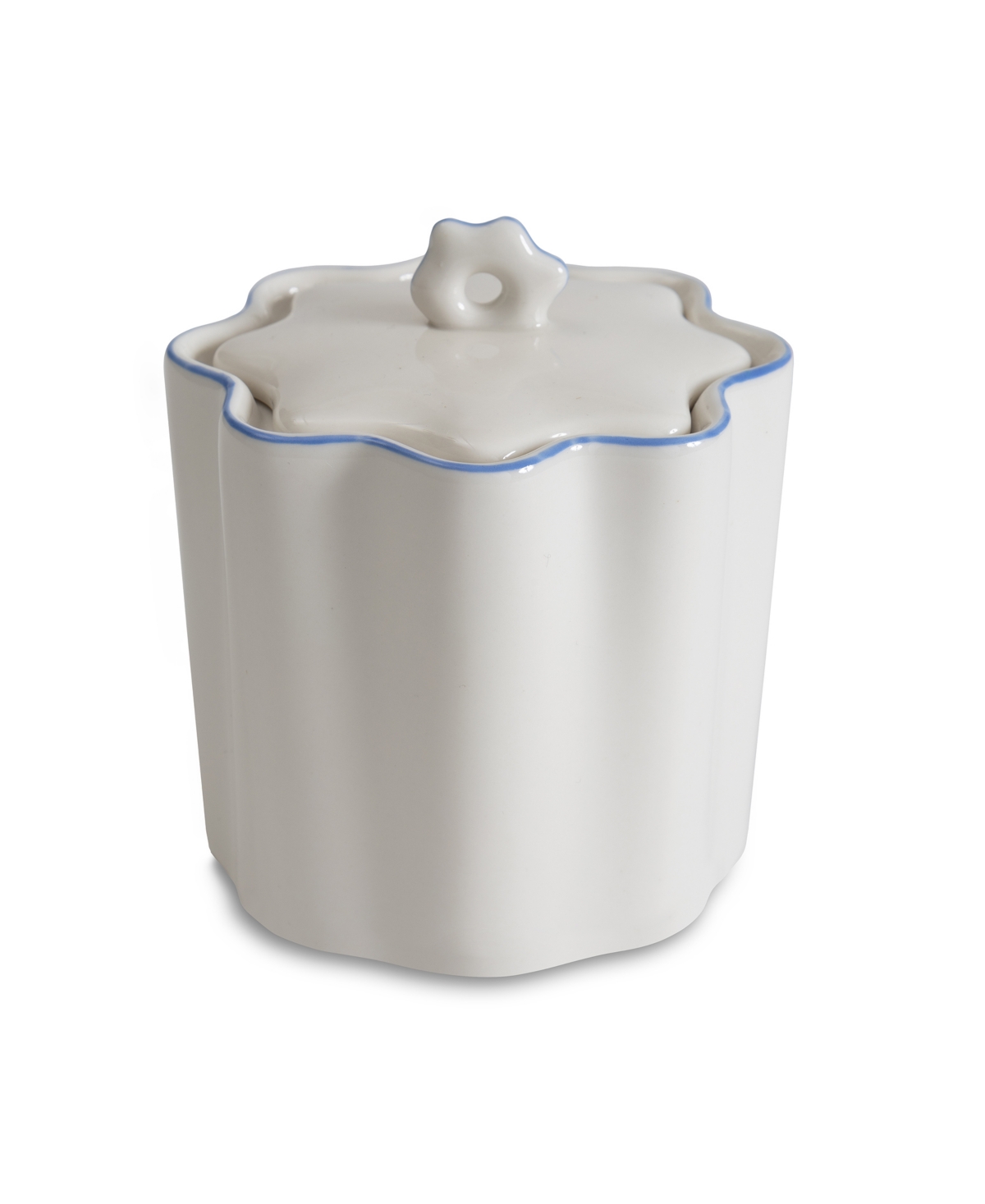 Cassadecor Mare Porcelain Storage Jar - Cornflower Blue