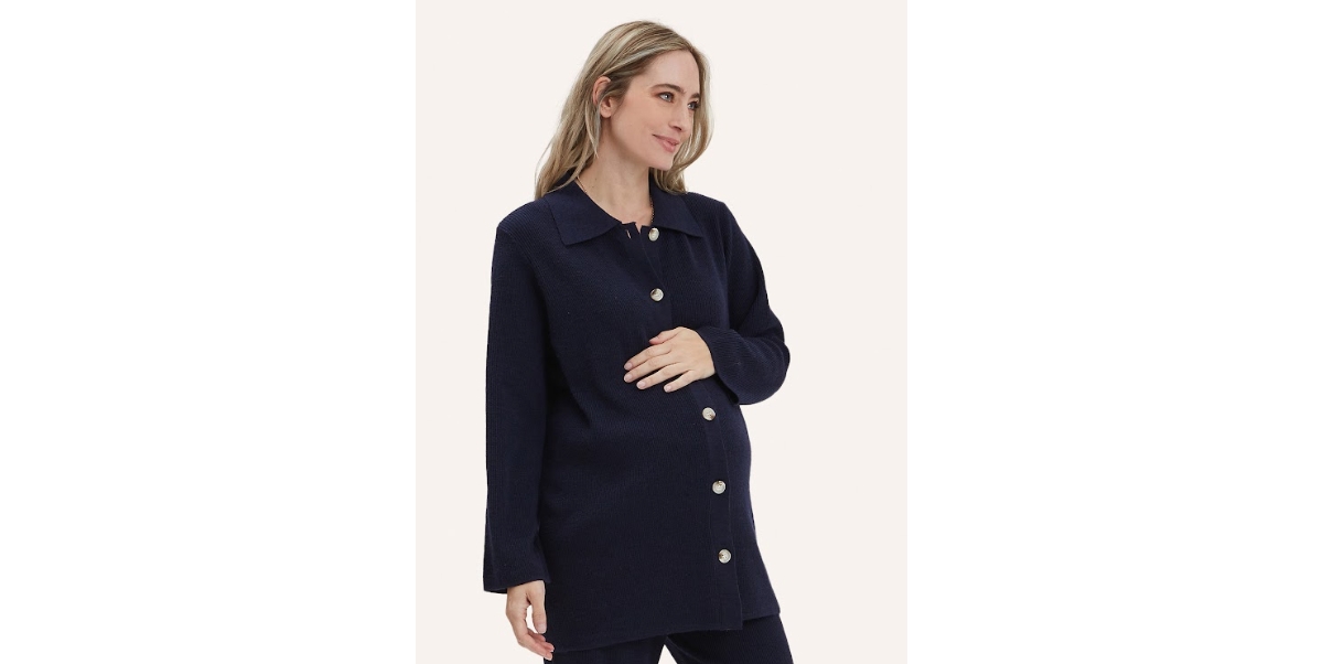 Click here for Thomasine Sweater Cardigan - Navy Blue prices