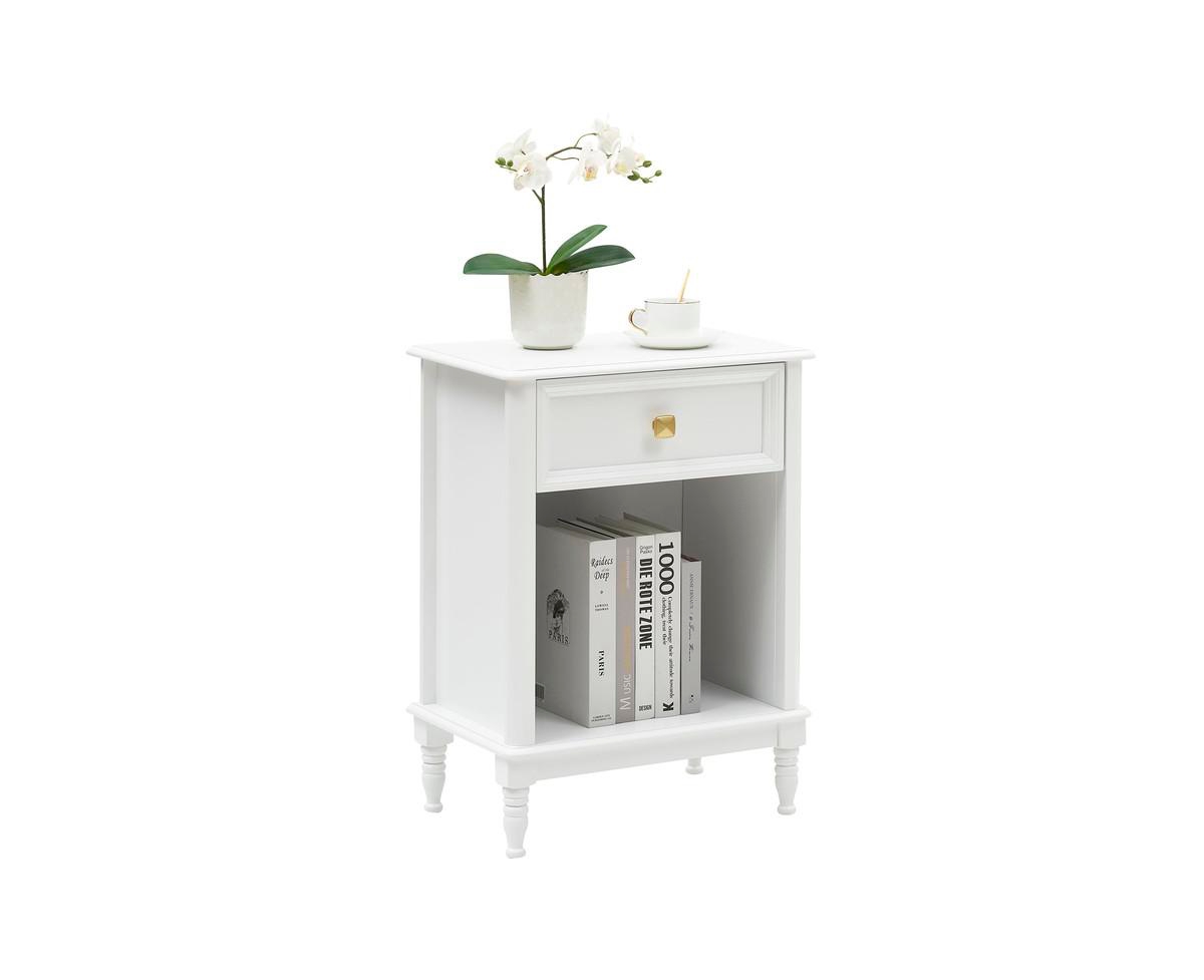 Click here for gaomon White Nightstand Wooden End Table Bedside T... prices