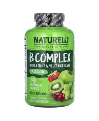 NATURELO B Complex with a Fruit & Vegetable Blend Plus CoQ10 - 240 ...