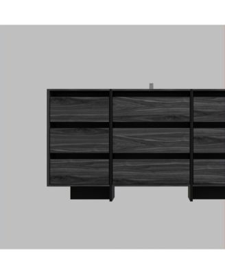 HOMSEE Brown Original Wood Grain Drawer with 9-Drawers - Macy's