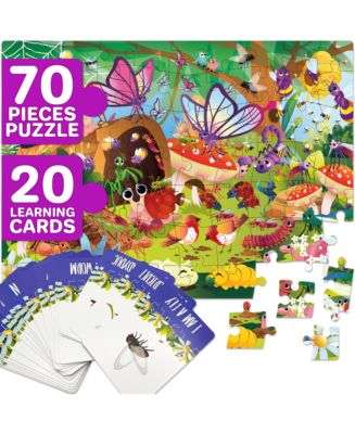 QUOKKA 70 Pieces Search & Find Riddle Kids Puzzles 4-6 Years Old - Macy's