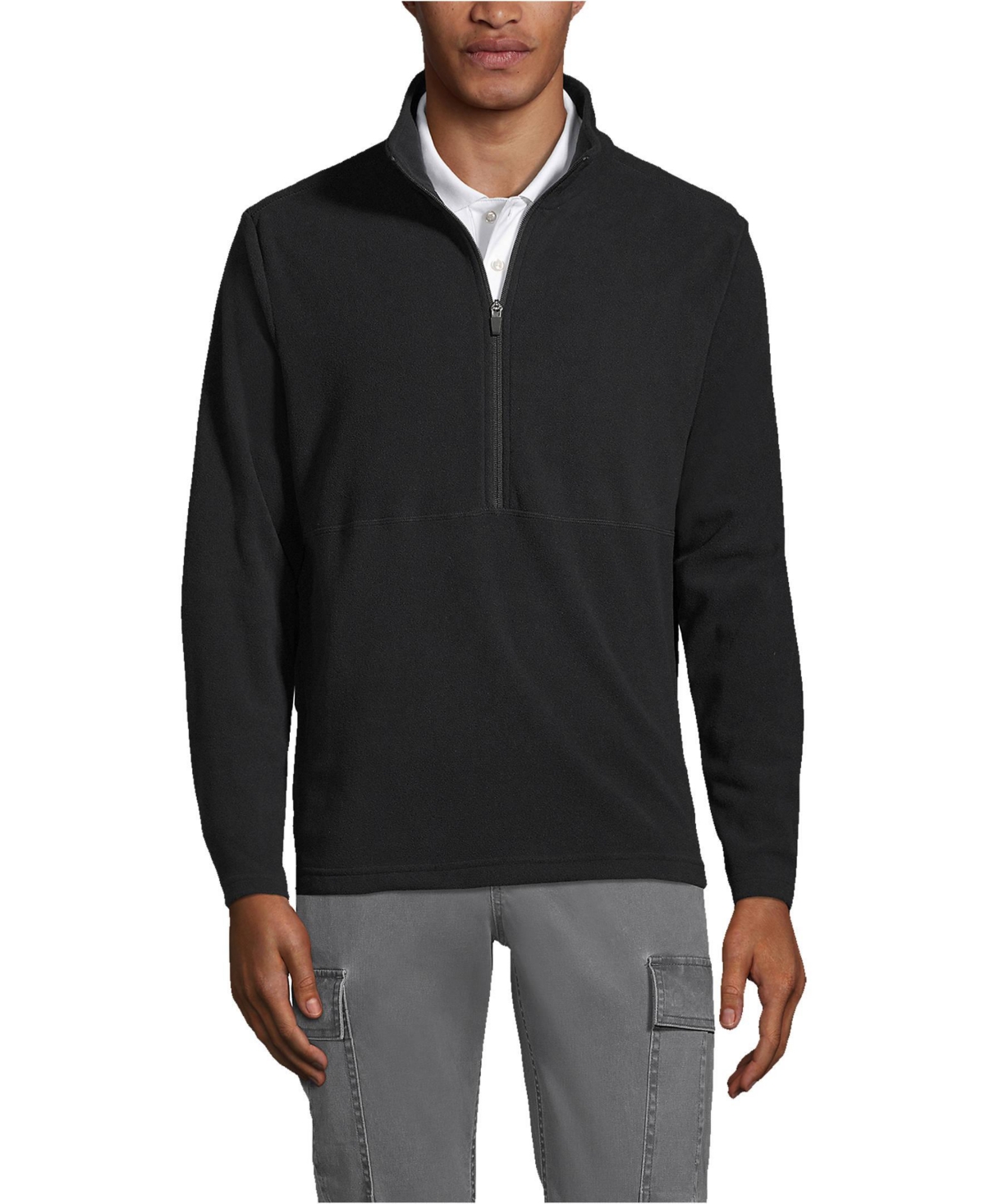 Click here for Lands End Mens Thermacheck 100 Fleece Quarter Zip... prices