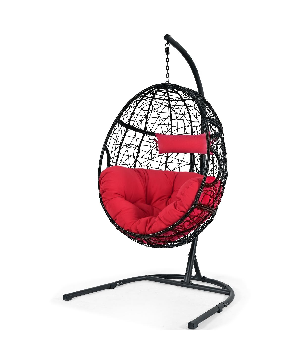 Click here for Sugift Hanging Cushioned Hammock Chair with Stand-... prices
