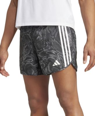 adidas Men's Own The Run Regular-Fit Lizard-Print 5" Running Shorts ...