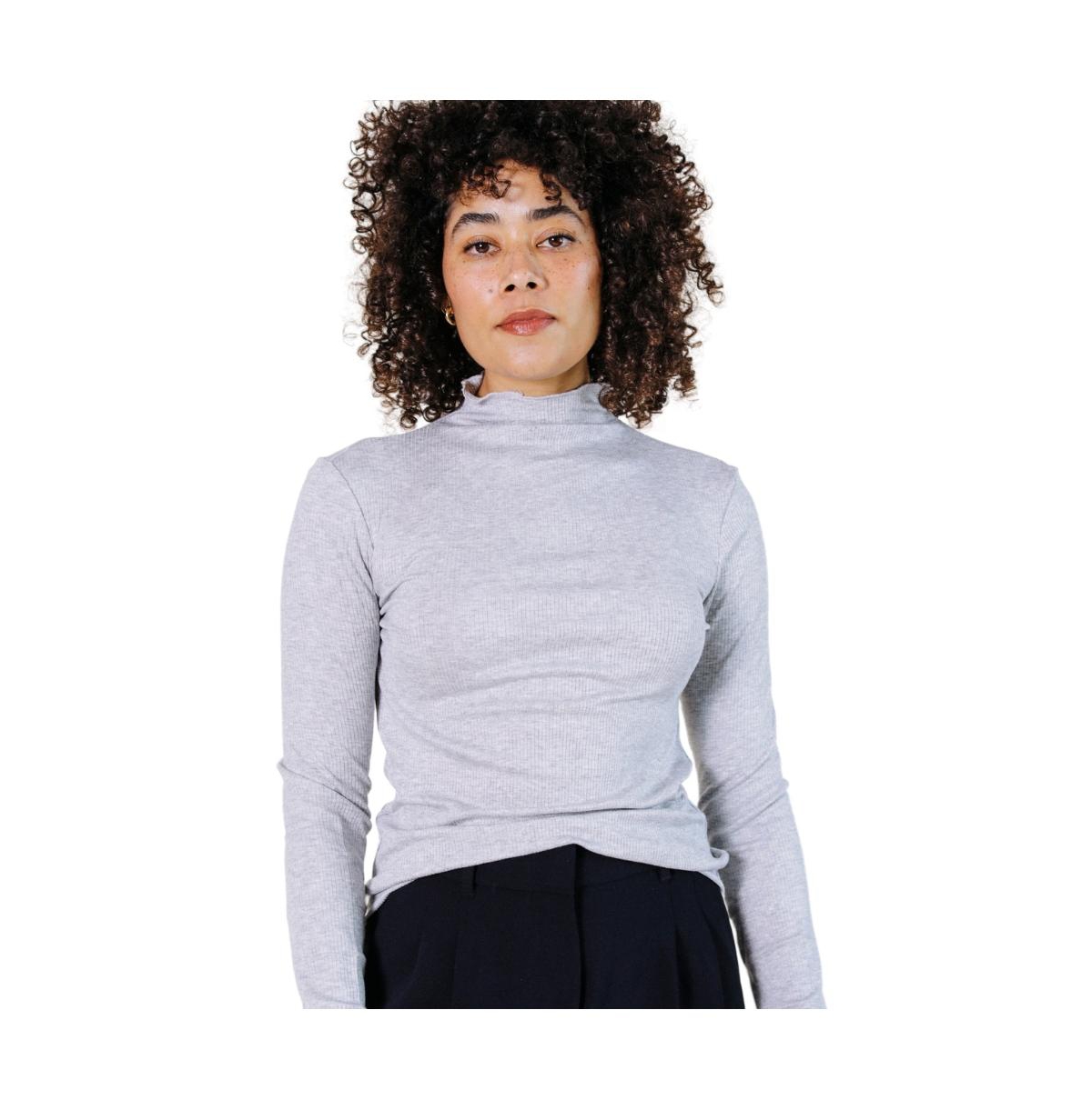 Click here for Poplinen Plus Size Norma Modal Ribbed Turtleneck -... prices