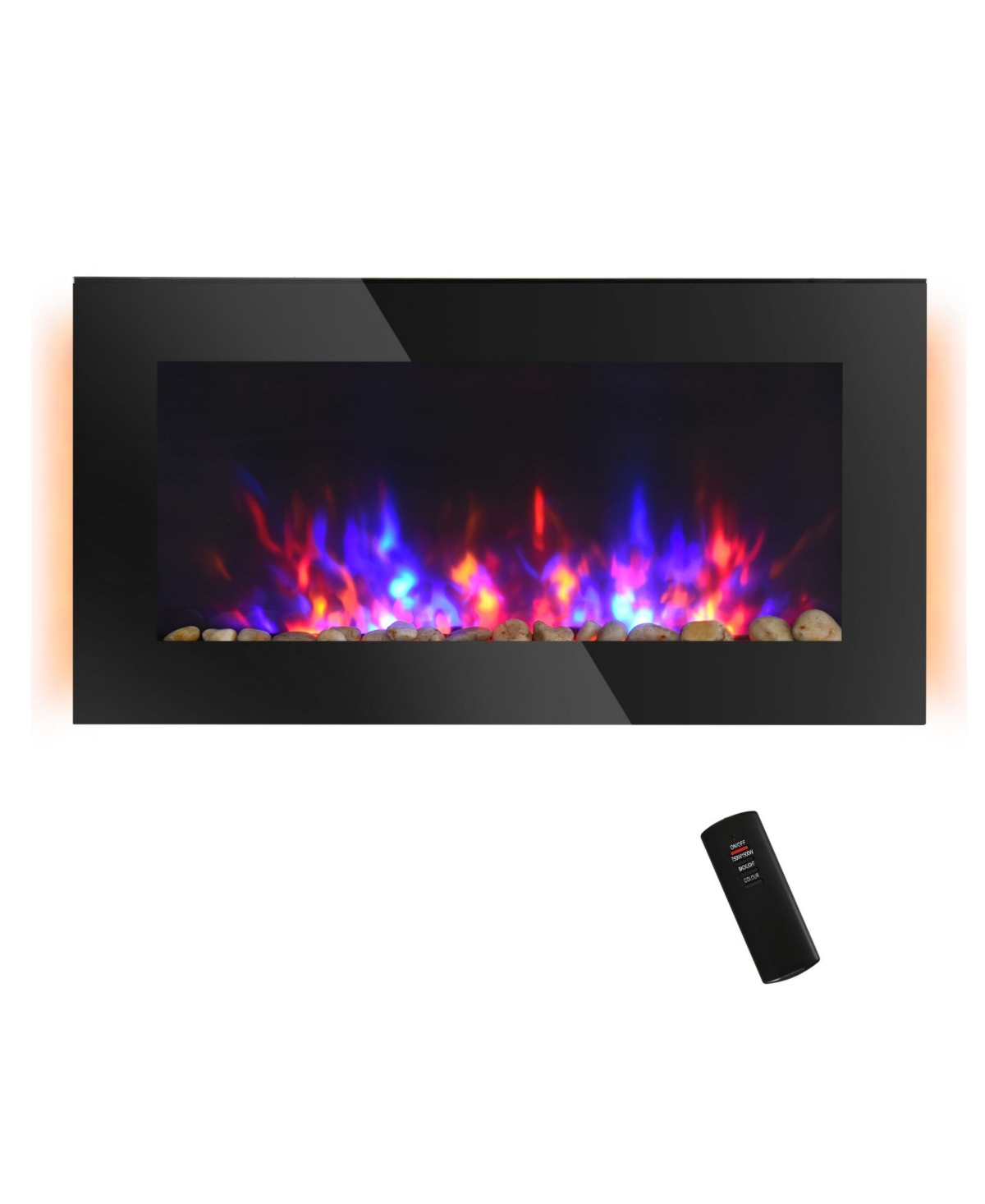 Click here for Homcom Recessed Fireplace Heater with Realistic Le... prices