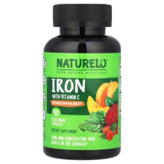 NATURELO Iron With Vitamin C - 90 Vegetarian Capsules - Macy's