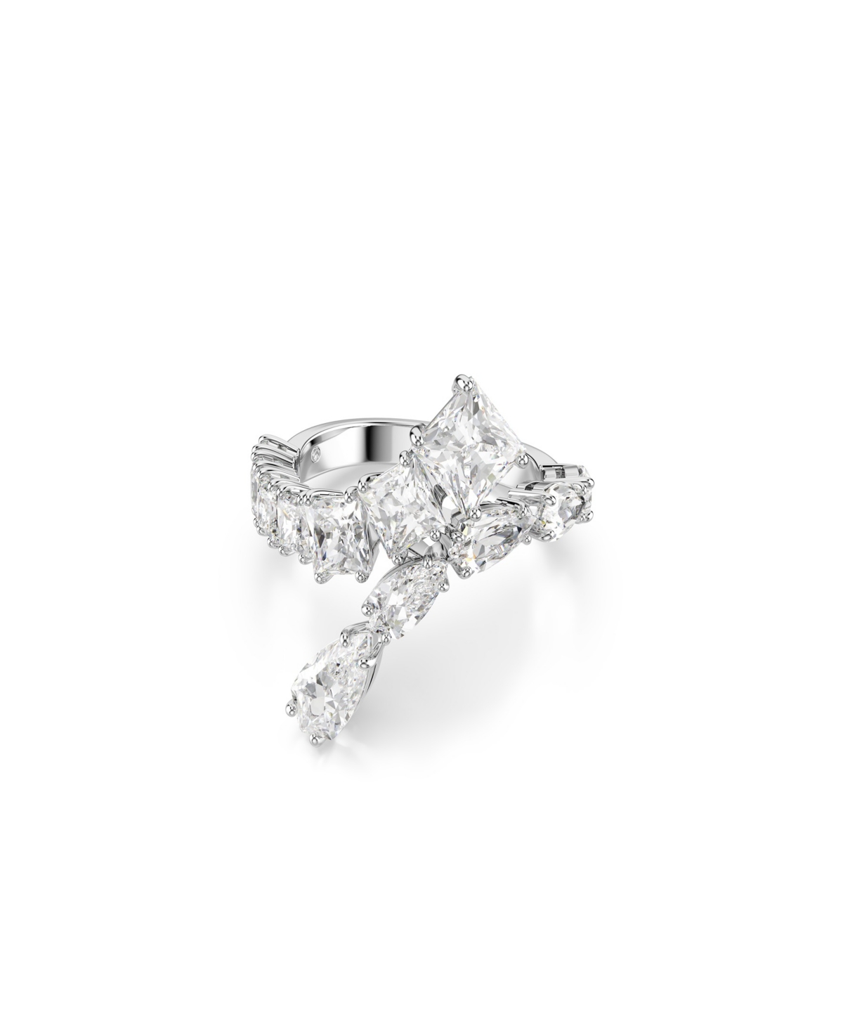 Click here for Swarovski Mixed Cuts  White  Rhodium Plated Matrix... prices
