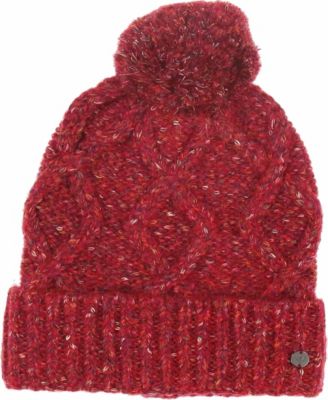 Fraas Cable Christmas Beanie with Pom Hat - Macy's