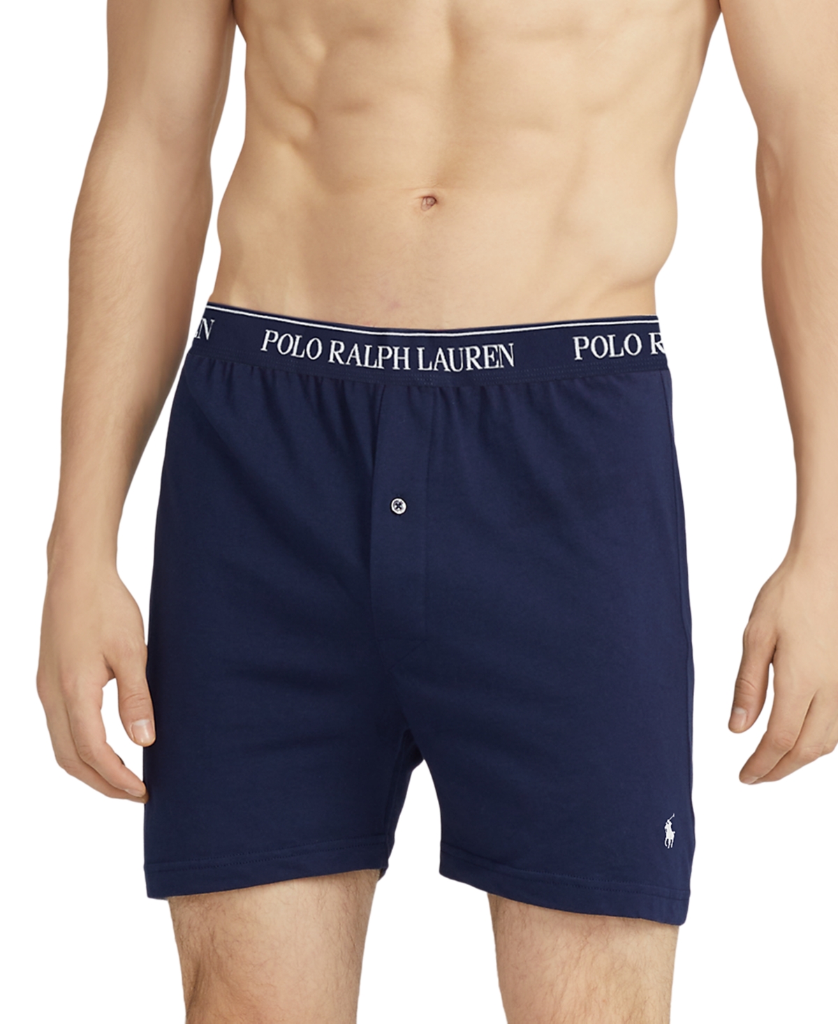 Polo Ralph Lauren Men's 5-pack Classic-fit Cotton Knit Boxers In Blue ...
