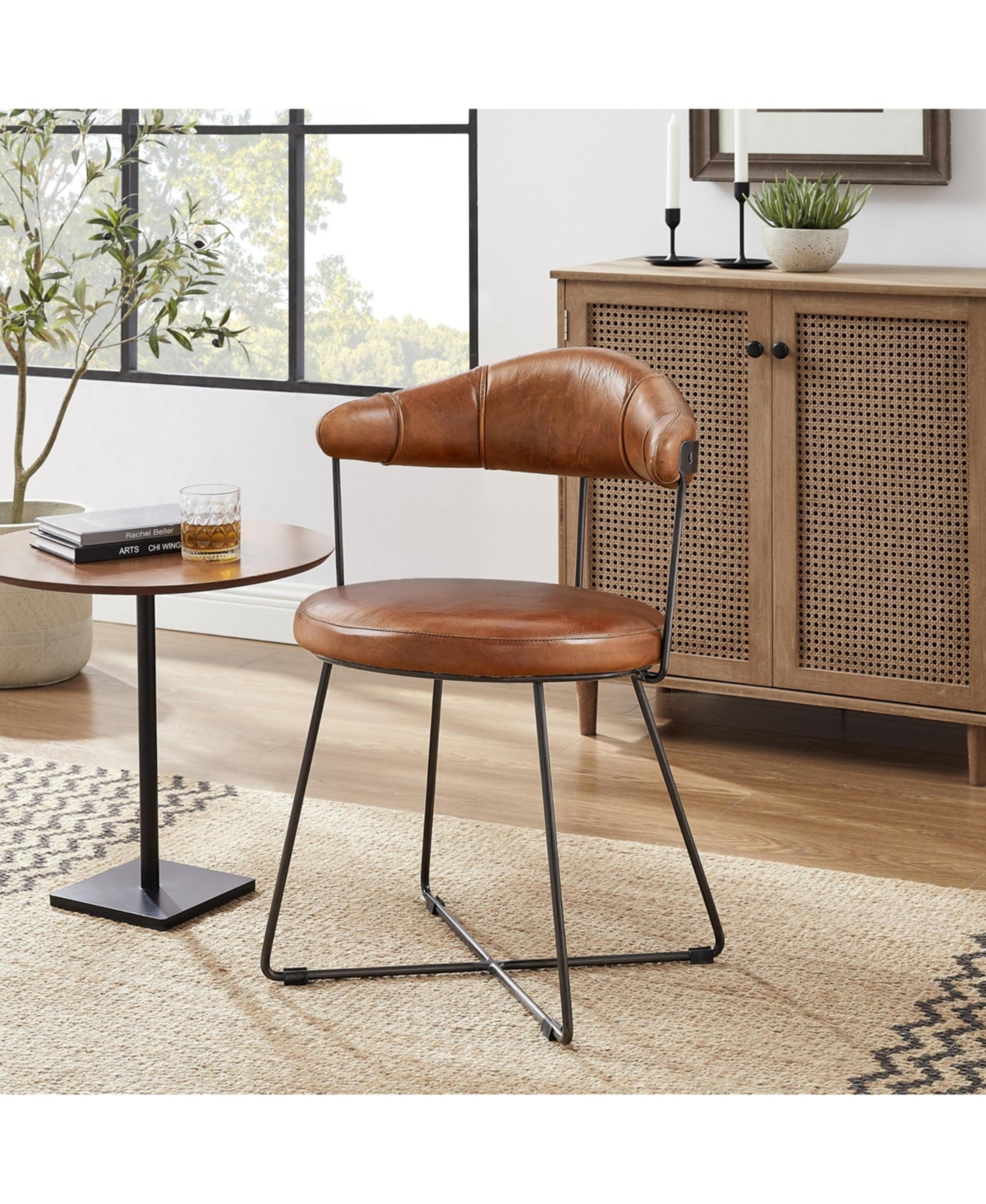 Click here for Homlux Mid-Century Dining Side Chairs Genuine Leat... prices