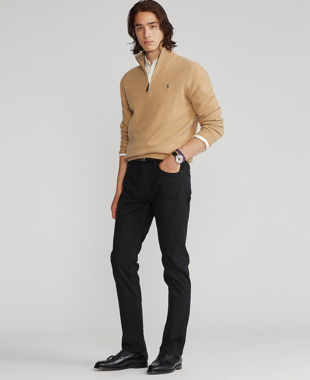 Click here for Polo Ralph Lauren Mens Slim Straight Stretch Satee... prices