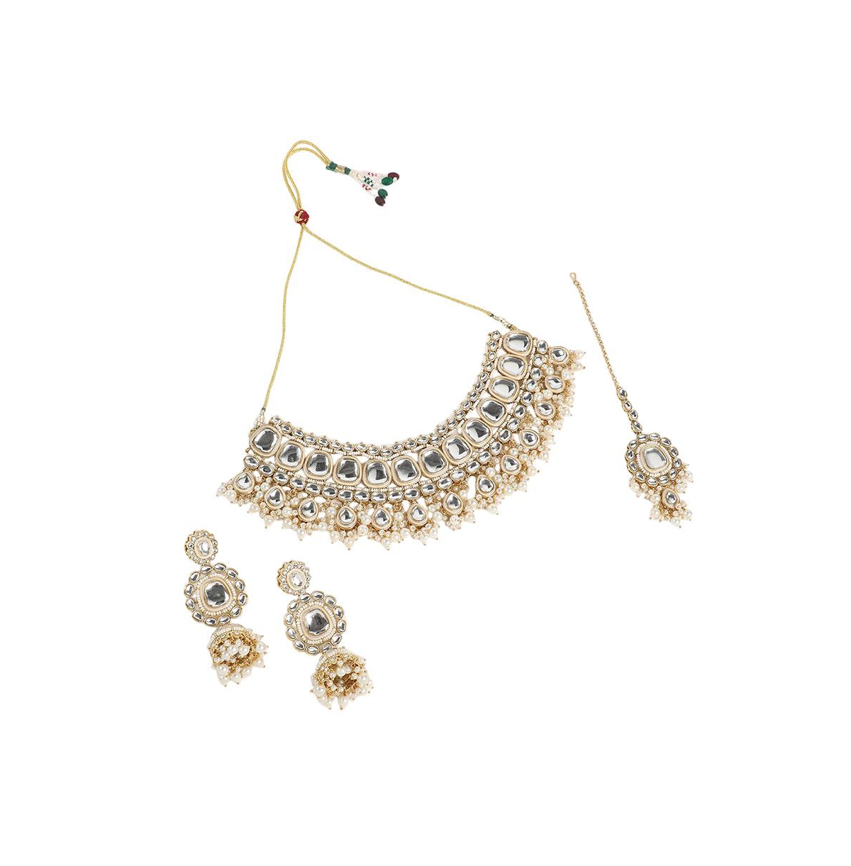 Click here for Sohi Womens The Aina Jewellery Set - Silver prices