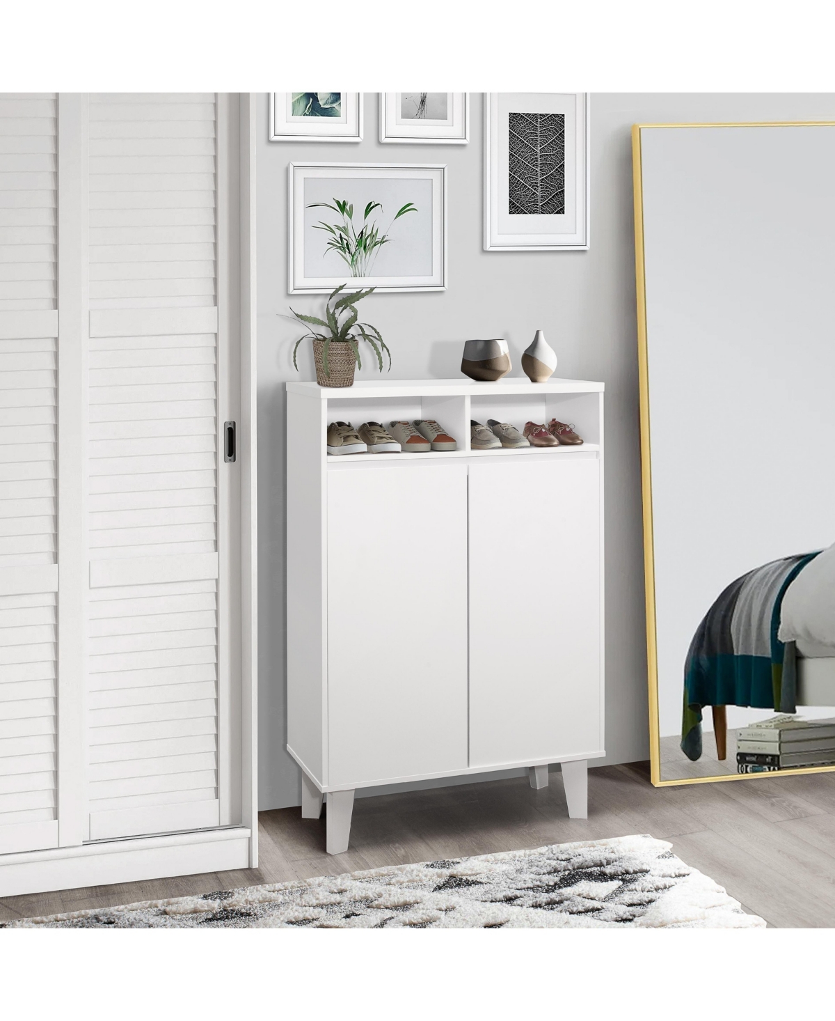 Click here for Kings Brand Furniture Elgin 2-Door Shoe Rack Stora... prices