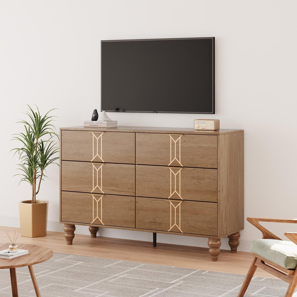 Click here for gaomon 6 Drawer Dresser With Deep Drawers For Bedr... prices