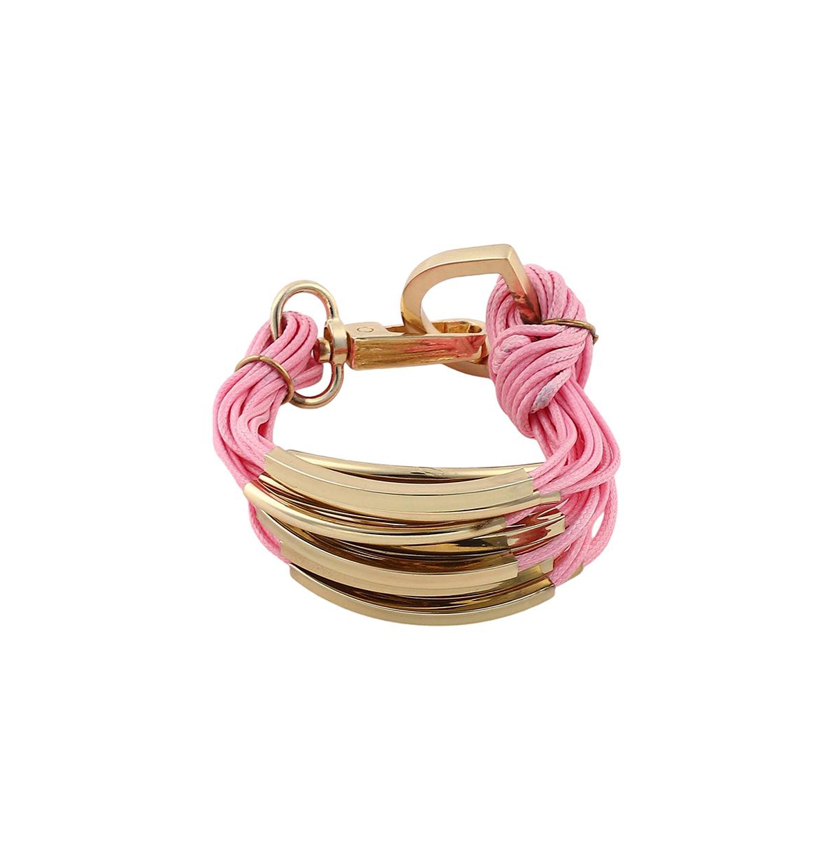 Click here for Sohi Womens The Filo Statement Bracelet - Pink prices
