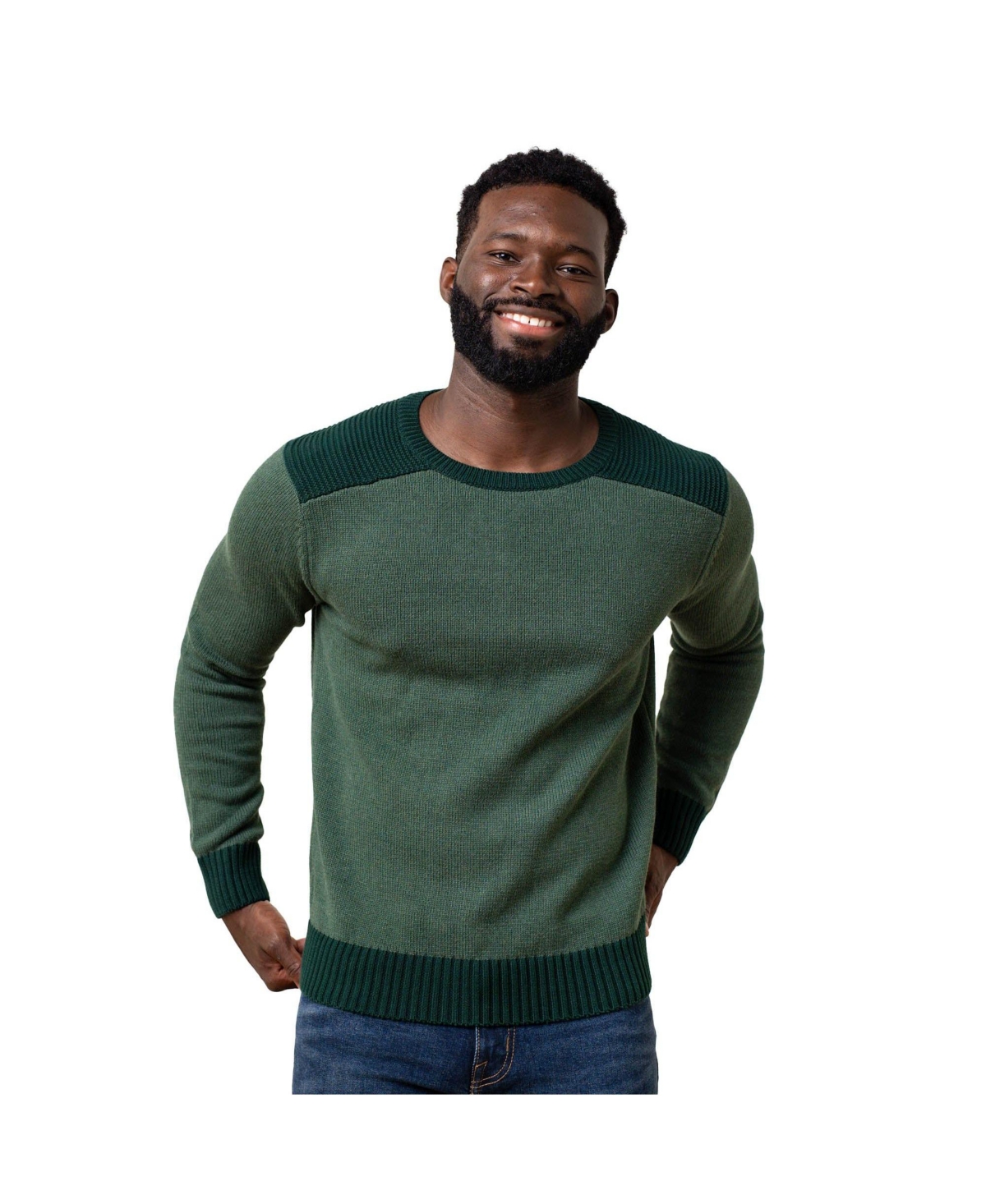 Click here for Hope & Henry Mens Crew Neck Shoulder Detail Sweate... prices