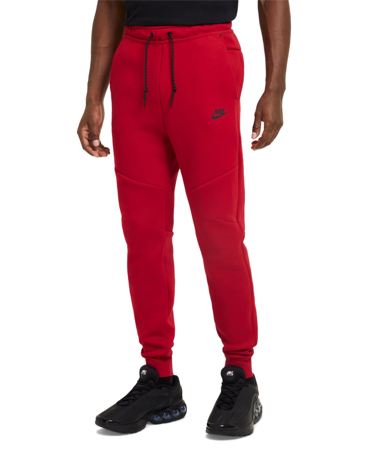 Click here for Nike Mens Tech Fleece Joggers - Gym Red/Black prices